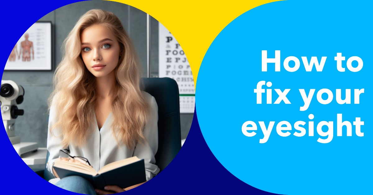 How to fix your eyesight with text lines eye exercises, games Naturally ...